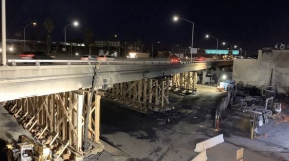 The I-10 freeway reopens in Los Angeles - Machinery Asia